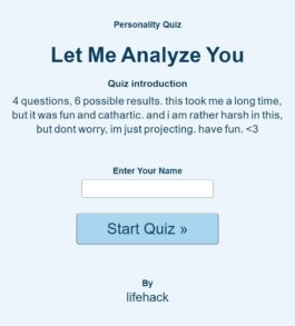 Quizzes – Life hack